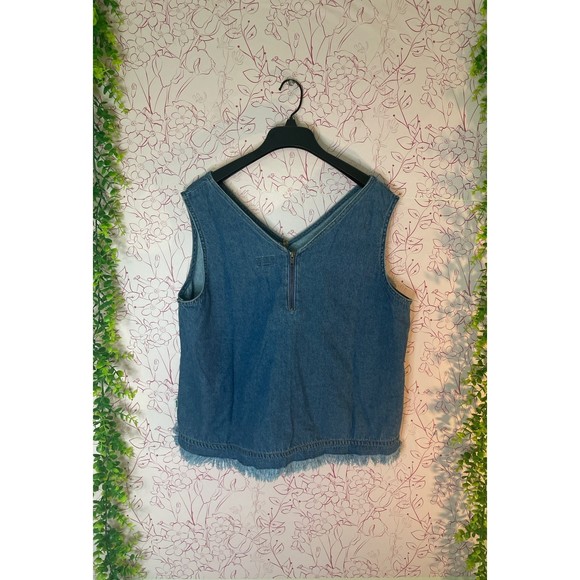 Wrangler | Tops | Wrangler Western Frayed Vest Tank Size Xl | Poshmark